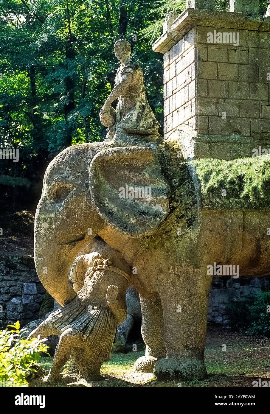 Italy, Lazio, the Bomarzo garden Of Monster ( Giardino Dei Mostri ...