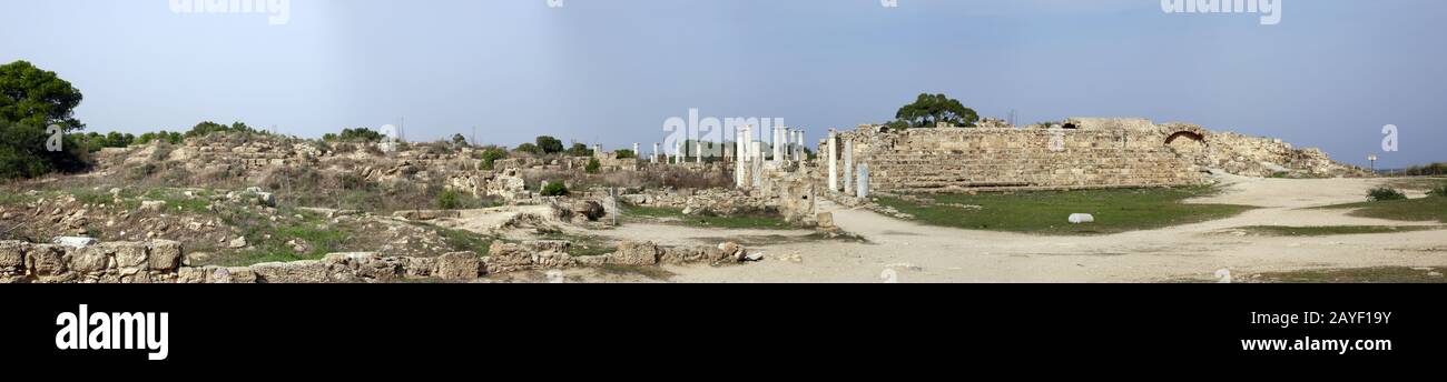 Archaeological site of the ancient city of Salamis Stock Photo - Alamy