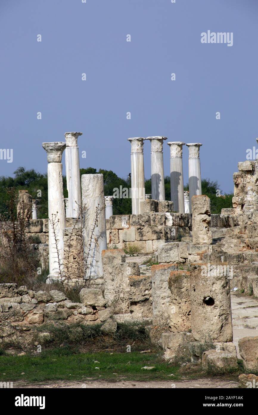 Archaeological site of the ancient city of Salamis Stock Photo - Alamy