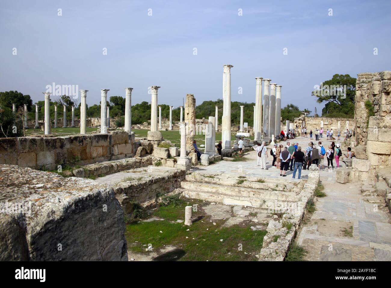 Archaeological site of the ancient city of Salamis Stock Photo - Alamy