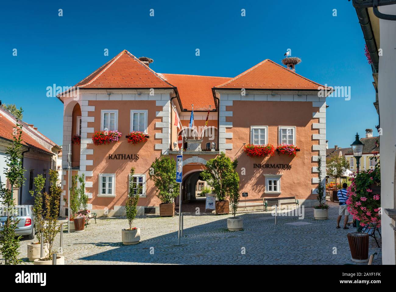 Town Hall (Rathaus) in Rust, Lake Neusiedl area, Burgenland, Austria ...
