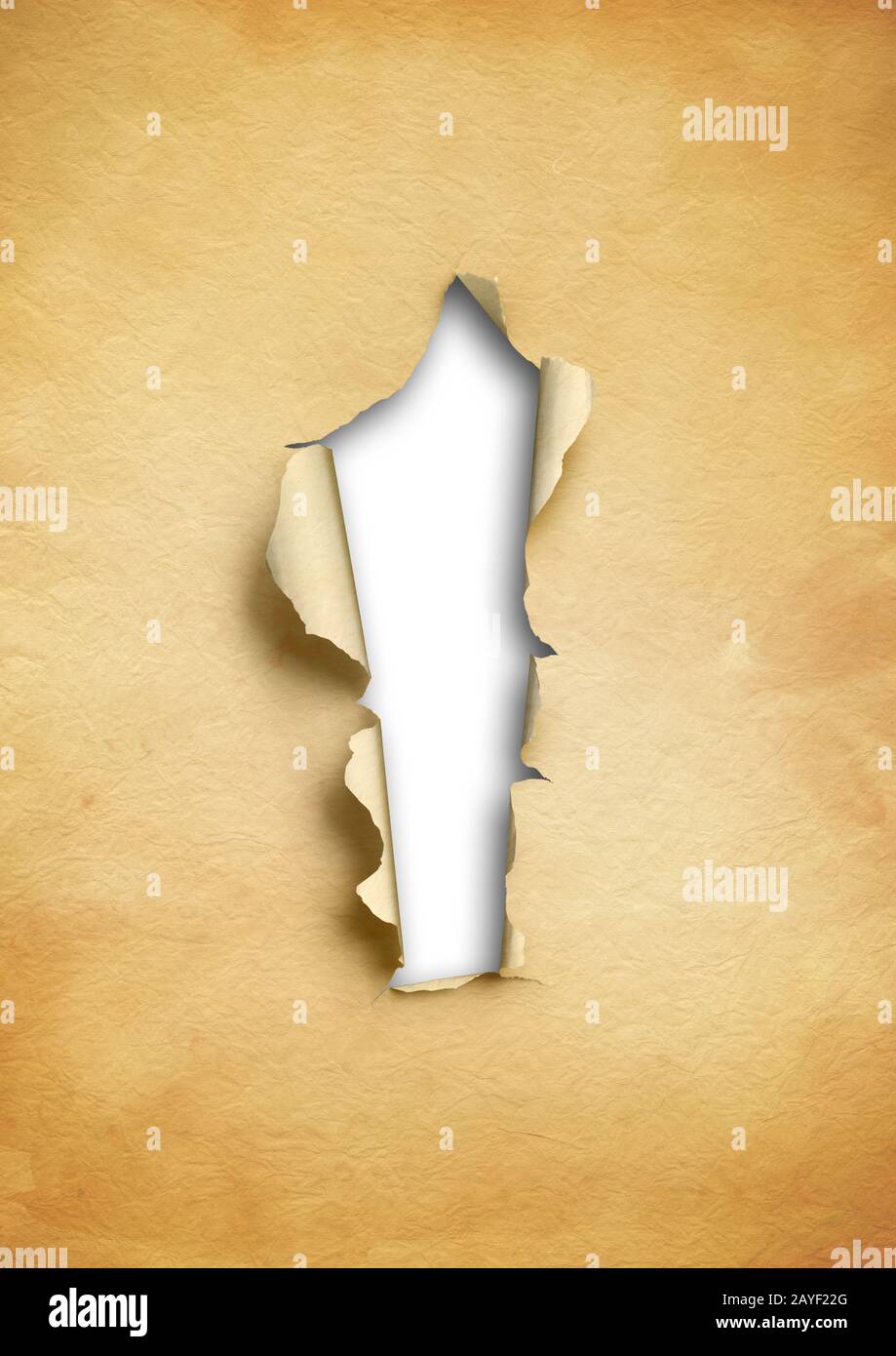 Torn parchment paper hi-res stock photography and images - Alamy