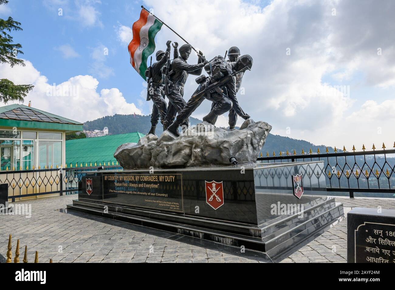 Army Statue in Shimla, India Stock Photo - Alamy