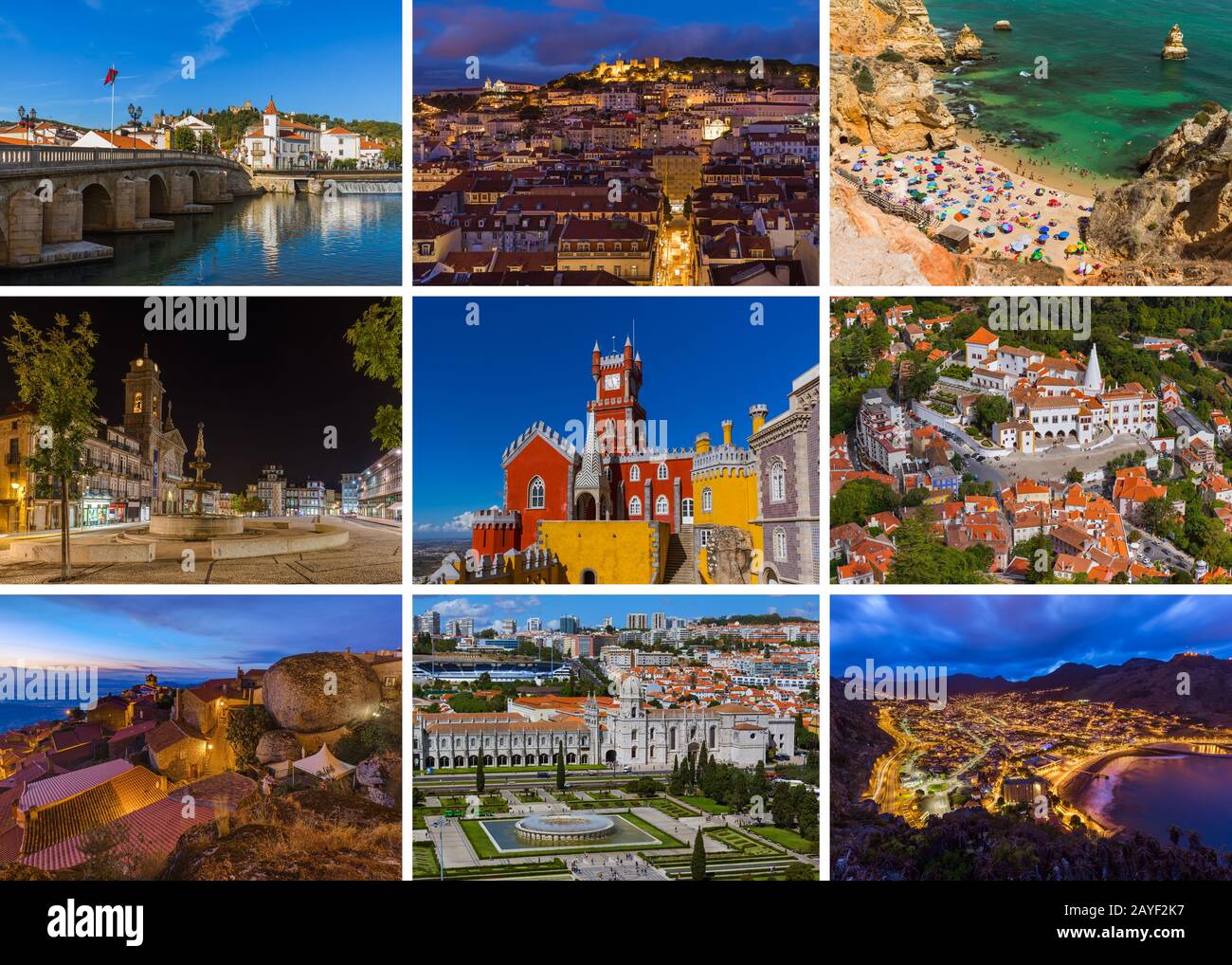 Collage of Portugal travel images (my photos Stock Photo - Alamy