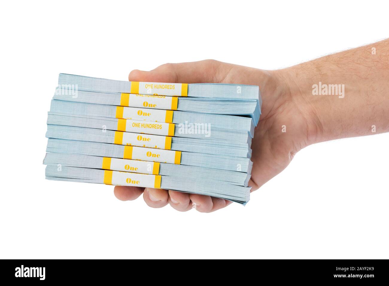 Hand with money Stock Photo - Alamy