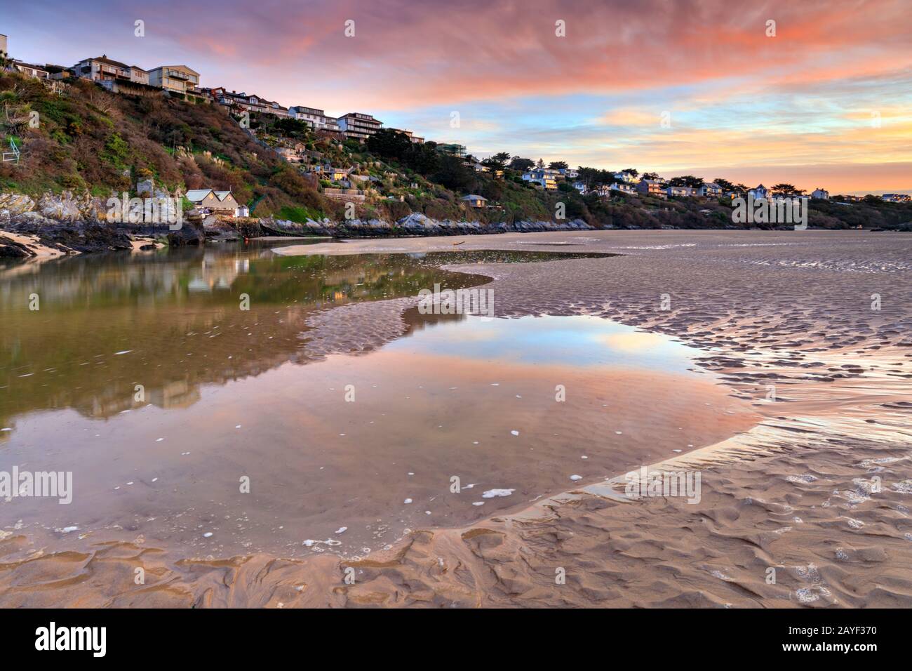 The Gannel Estuary, near Newquay in Cornwall Stock Photo - Alamy