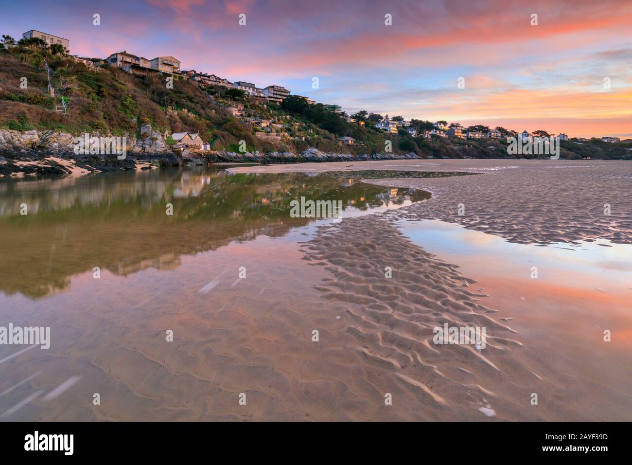 The Gannel Estuary, near Newquay in Cornwall Stock Photo - Alamy