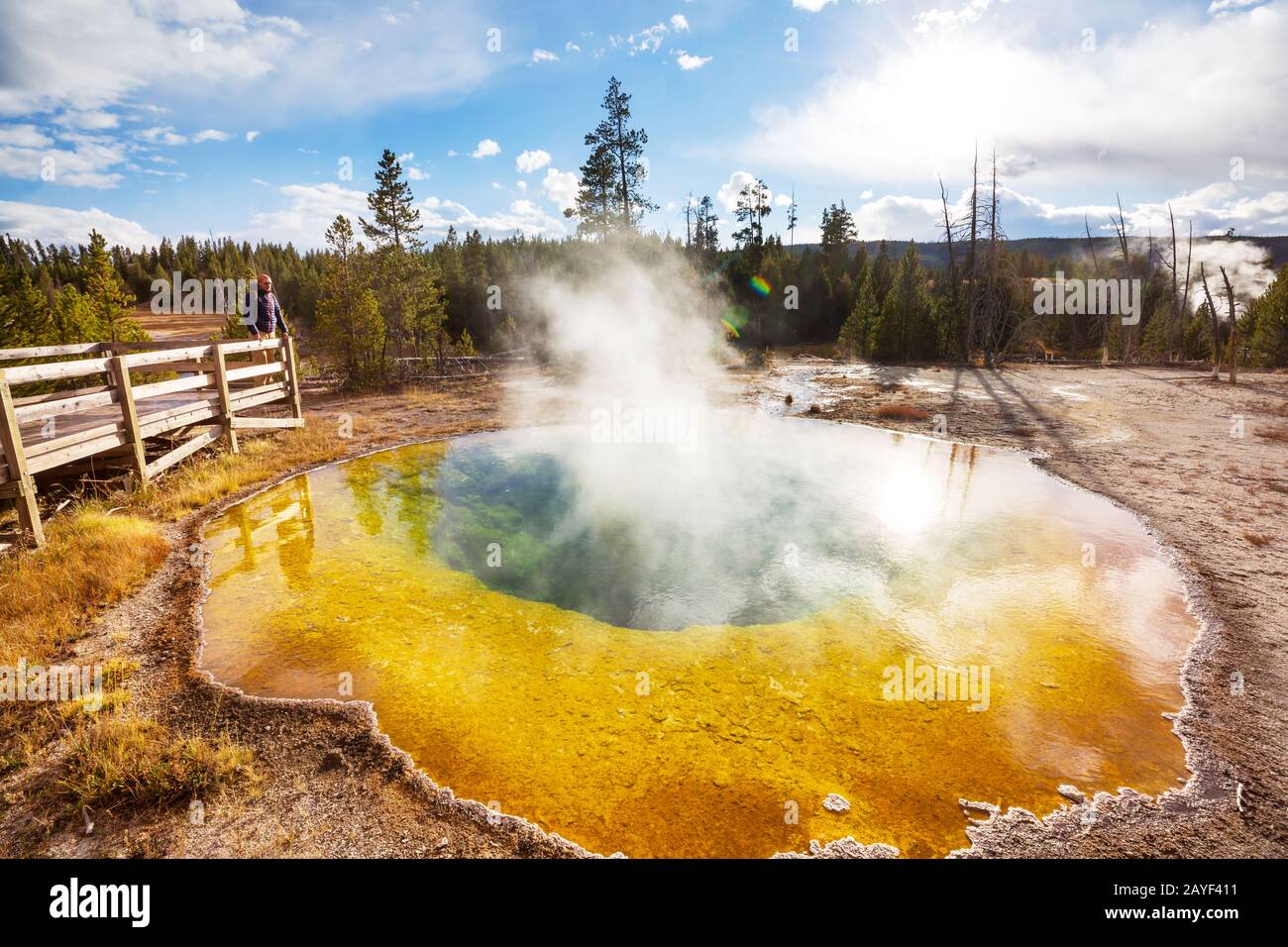 Morning Glory Pool Stock Photo - Alamy