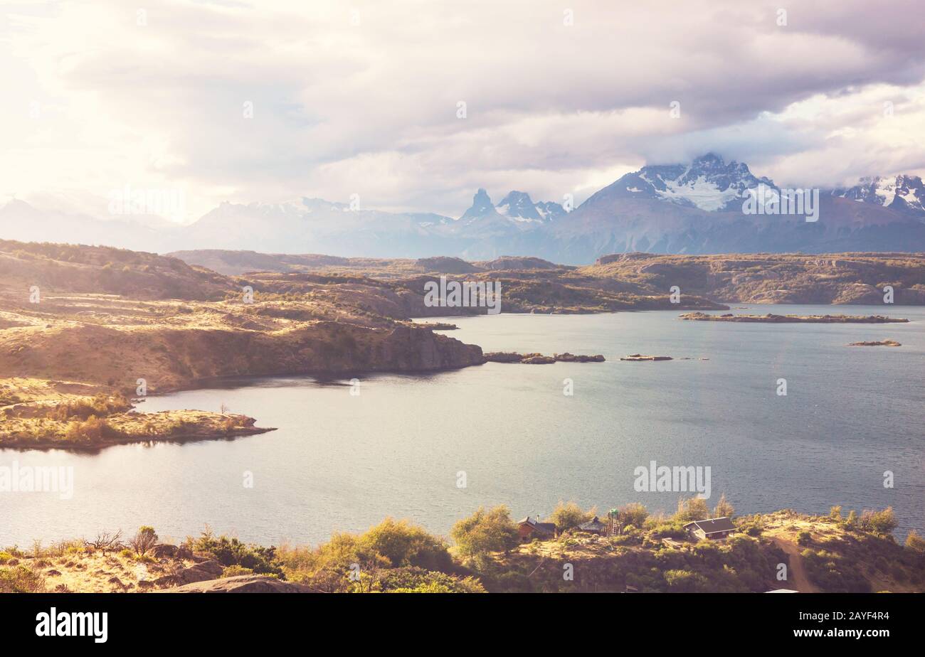 Lake in Patagonia Stock Photo - Alamy