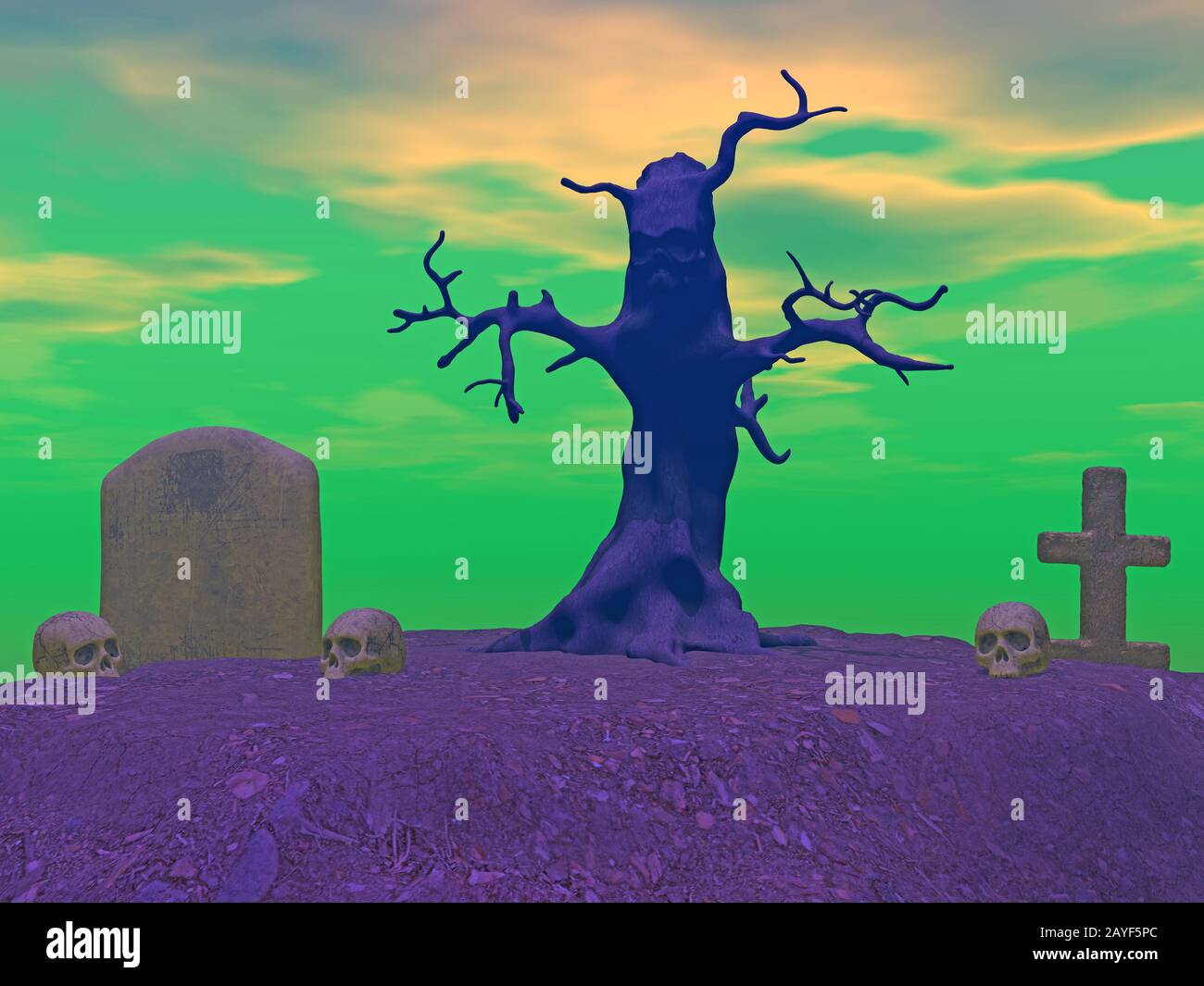 Horror tree hi-res stock photography and images - Alamy