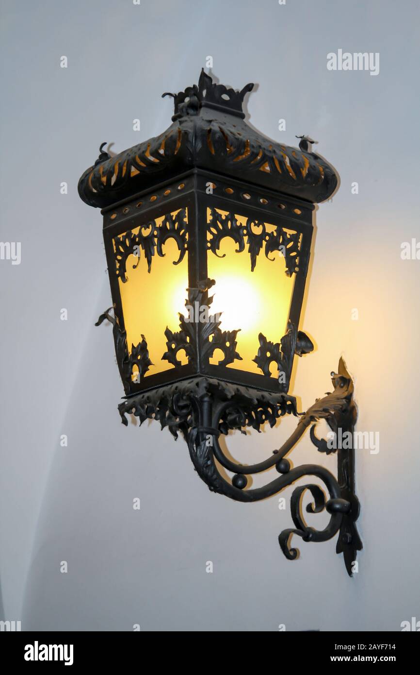 Lamp attached to wall hi-res stock photography and images - Alamy