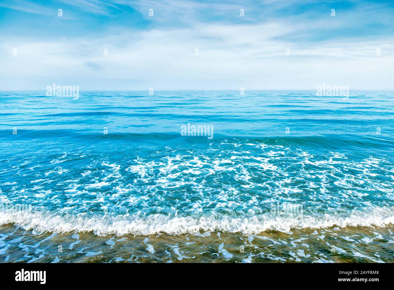 Blue water waves surface beautiful hi-res stock photography and images ...
