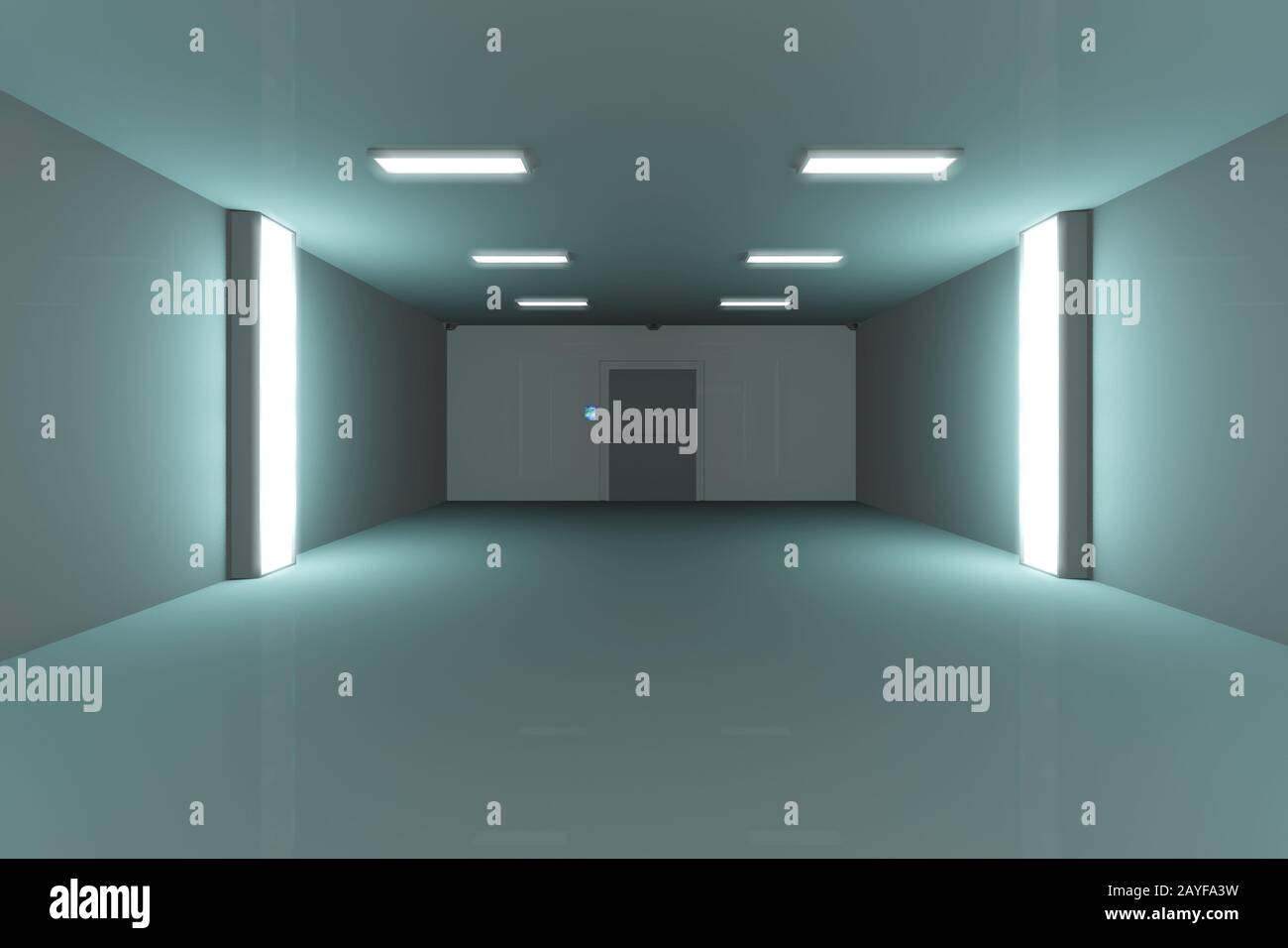 Hi-Tech Lockup Prison Cell 3D Illustration Stock Photo - Alamy