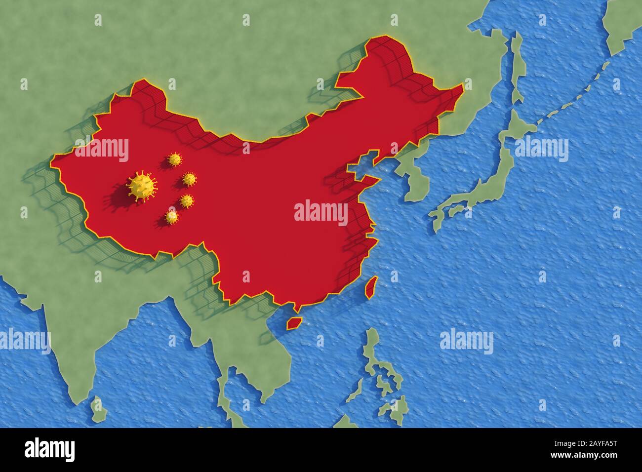 Concept map of republic of china isolated from the rest of the world by ...