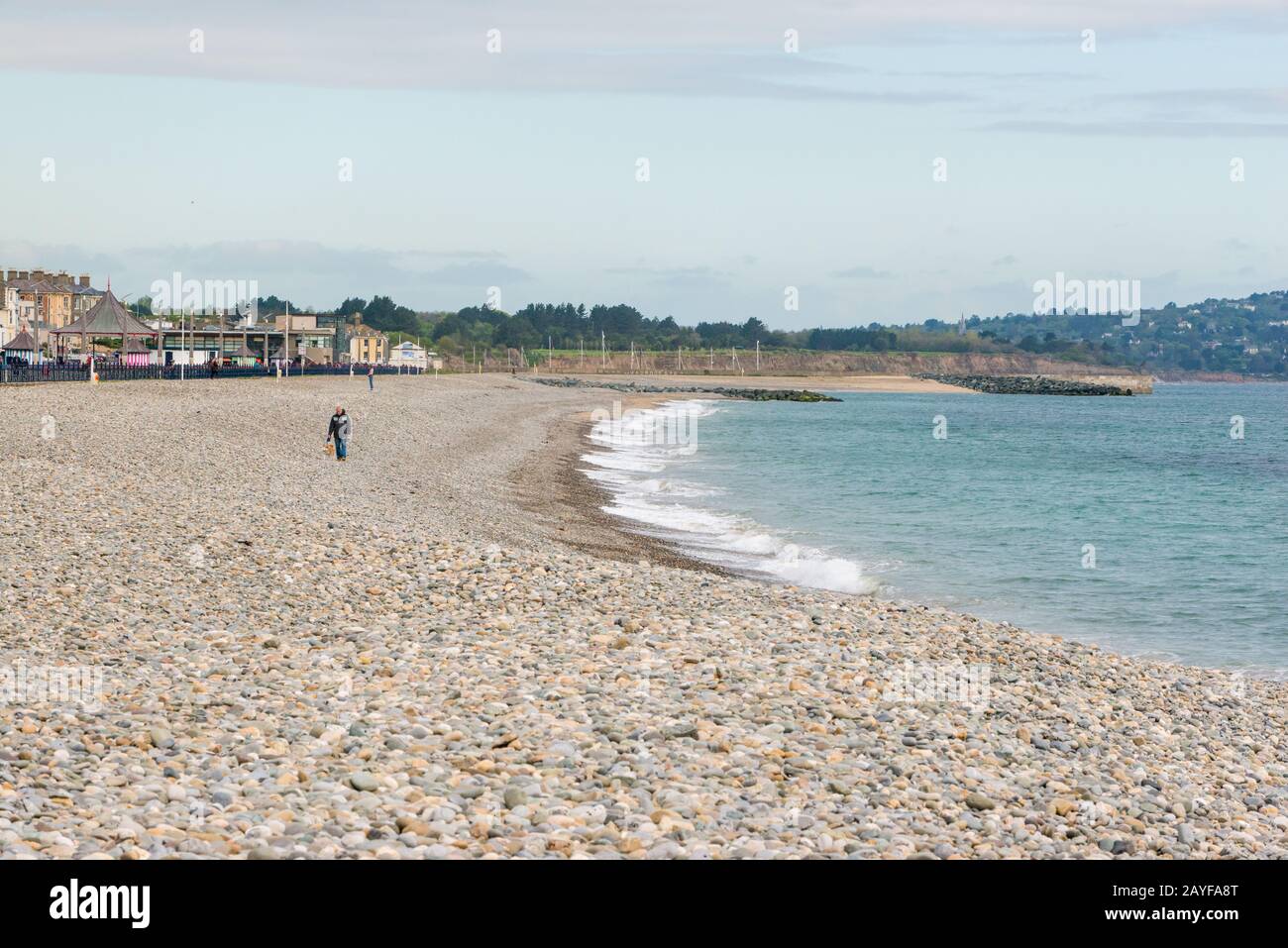 View on beach in Bray - Ireland Stock Photo - Alamy