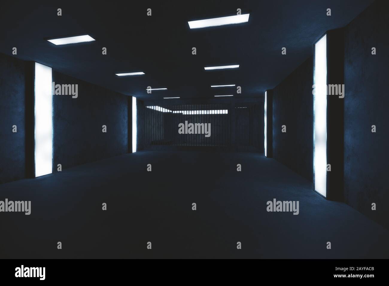 Old Worn Out Dwelled Private Prison Cell Scene 3D Illustration Stock ...