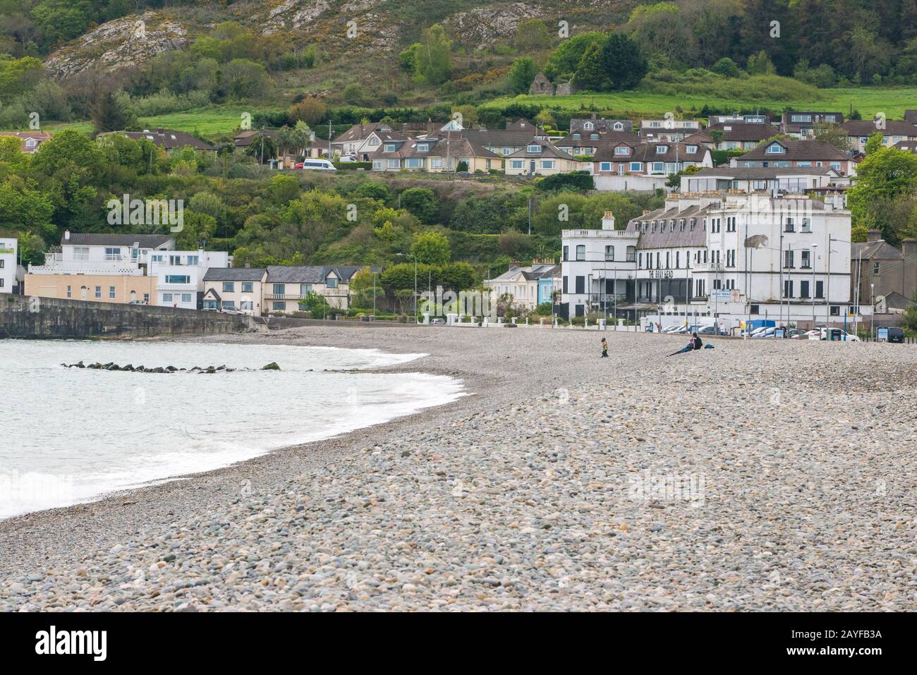 View on beach in Bray - Ireland Stock Photo - Alamy