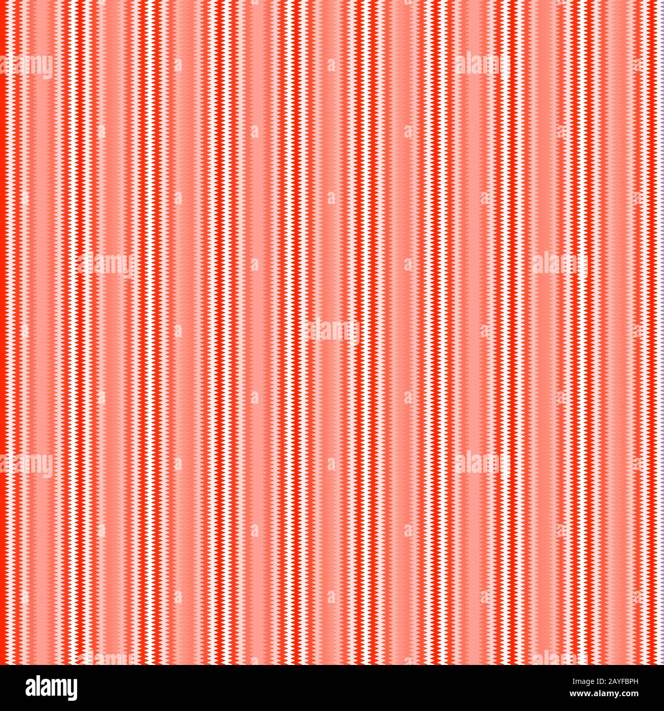 stripes in zigzag wave form in the colours white and red, arranged ...