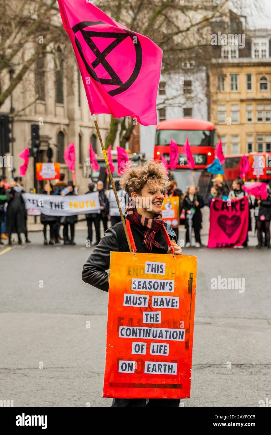 London, UK. 15th Feb, 2020. Activist, Tamsin Omond is one of the ...