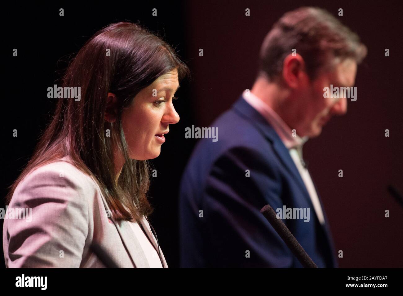 Glasgow, UK. 15th Feb, 2020. UK Labour Party Hustings for the Labour ...