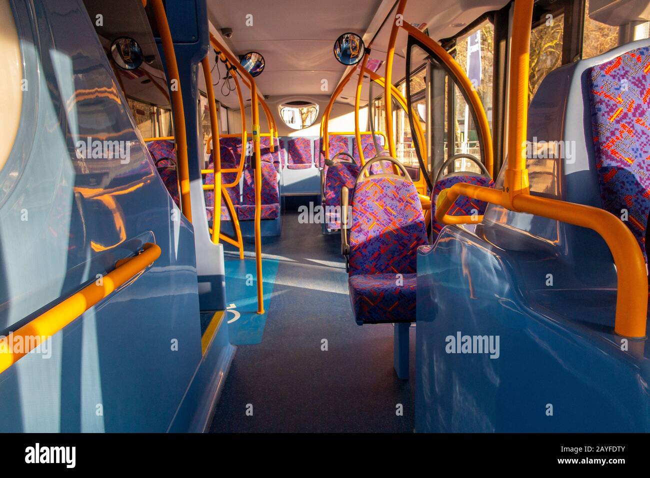 A brand new 100% electric Enviro 400 bus on display at the UK Bus ...