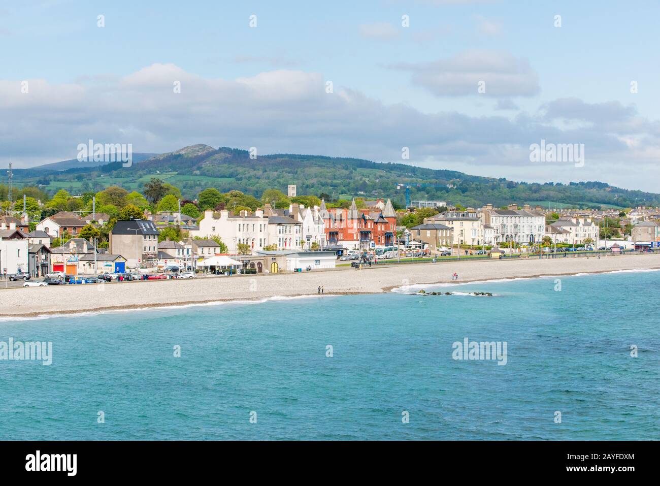 View on beach in Bray - Ireland Stock Photo - Alamy