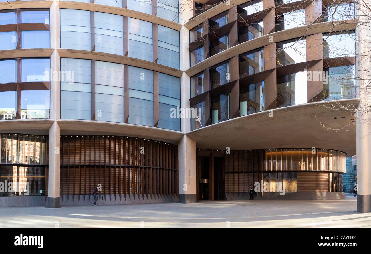 The exterior of Bloomberg's office in London Stock Photo - Alamy
