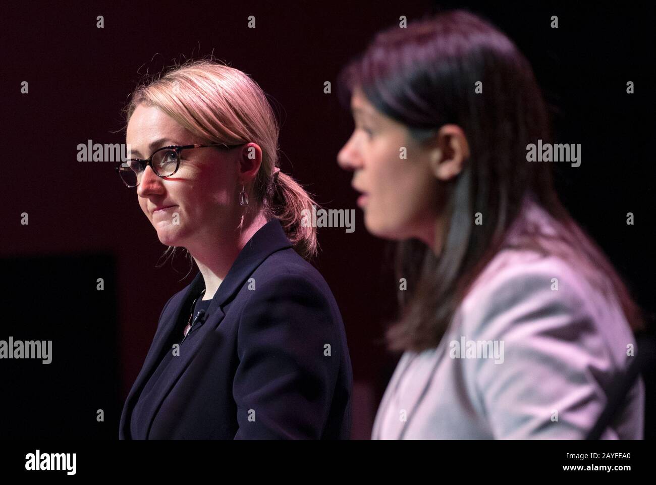 Labour leadership candidates Rebecca Long-Bailey (left), and Lisa Nandy ...