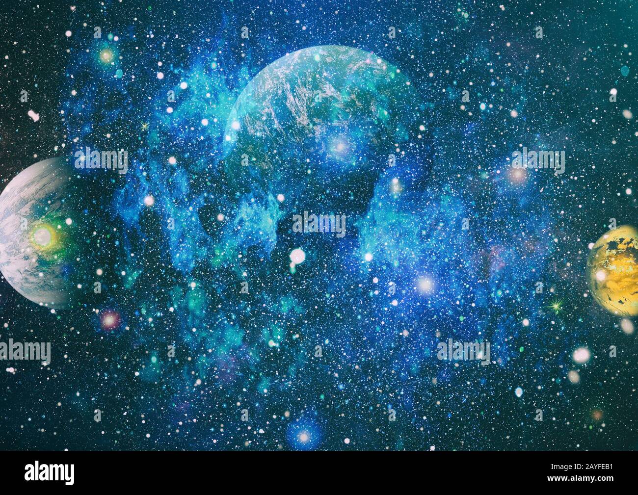 Space background with red nebula and stars. Elements of this image ...