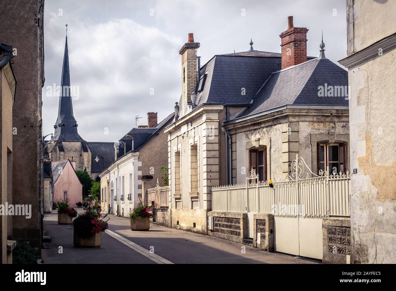 Neuille Pont Pierre, a village in the Loire Valley Stock Photo - Alamy
