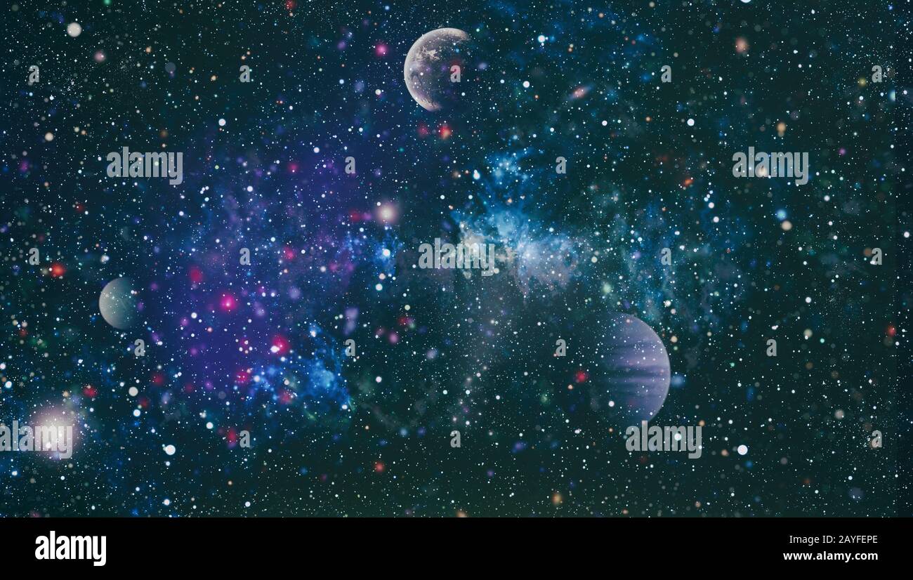Space background with red nebula and stars. Elements of this image ...
