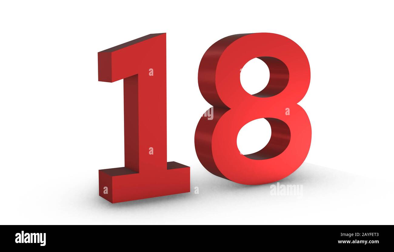 Number Eighteen High Resolution Stock Photography and Images - Alamy