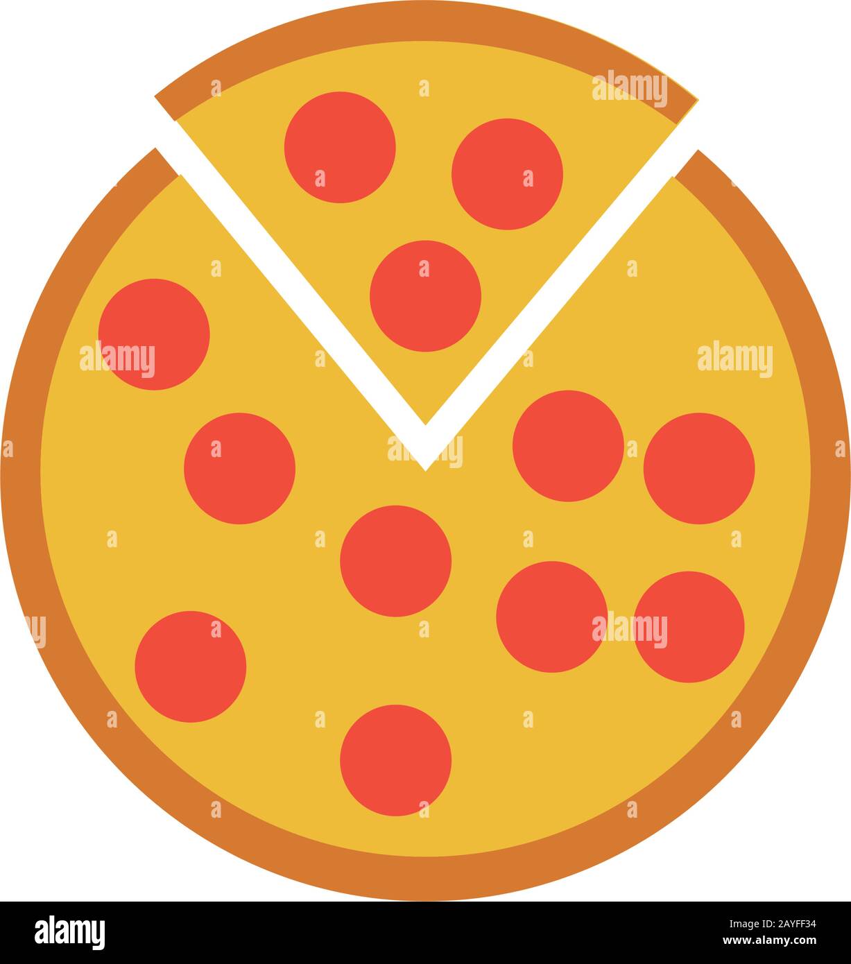 delicious pizza flat style icon Stock Vector Image & Art - Alamy