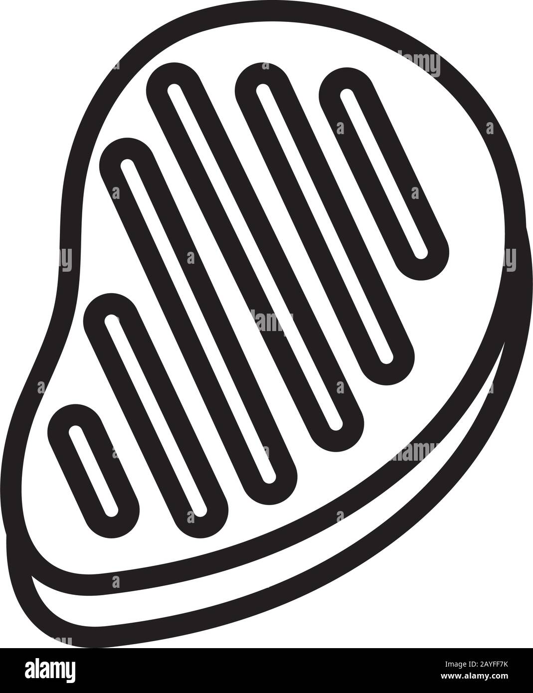 steak meat beef line style Stock Vector Image & Art - Alamy