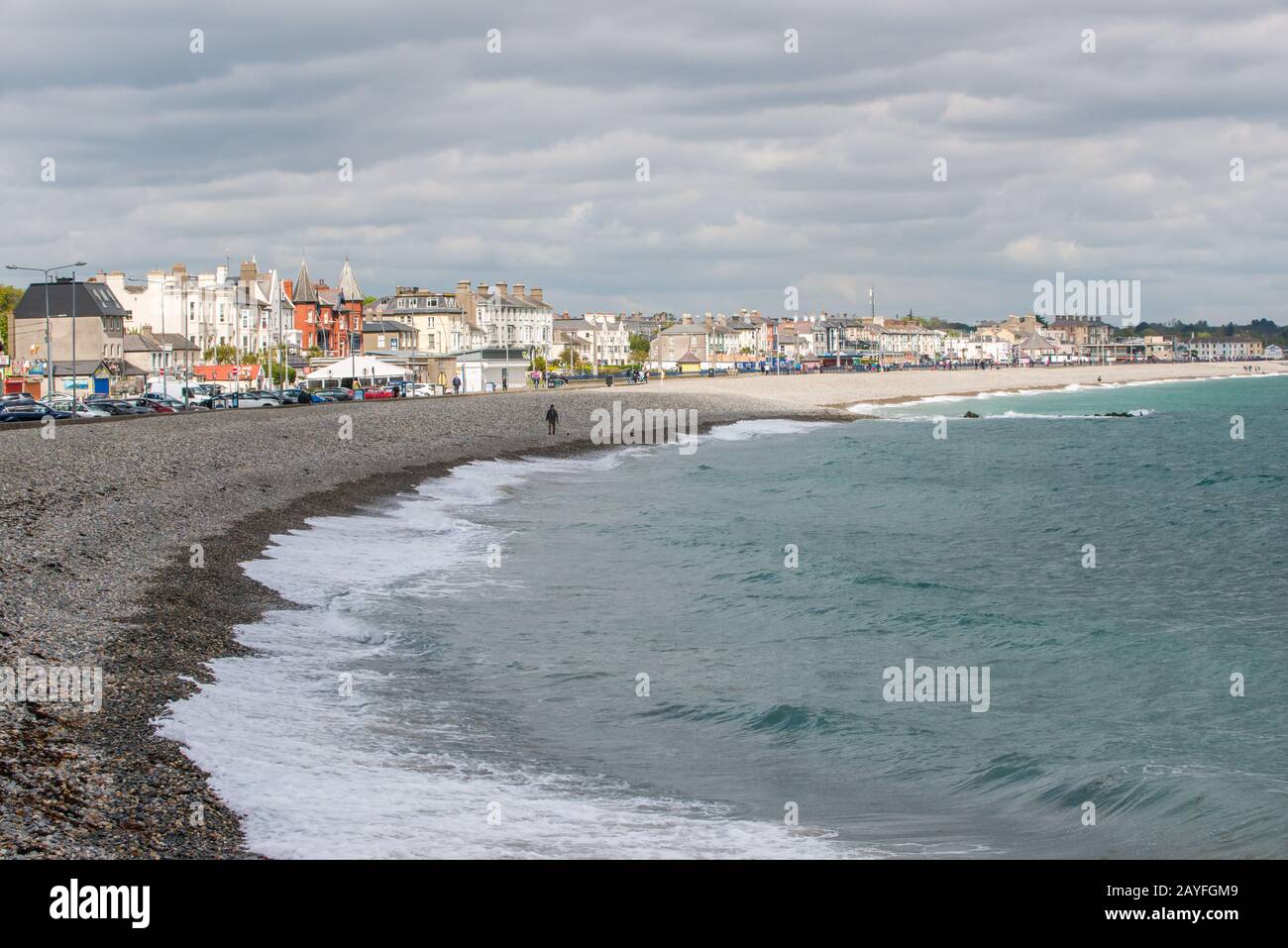 View on beach in Bray - Ireland Stock Photo - Alamy