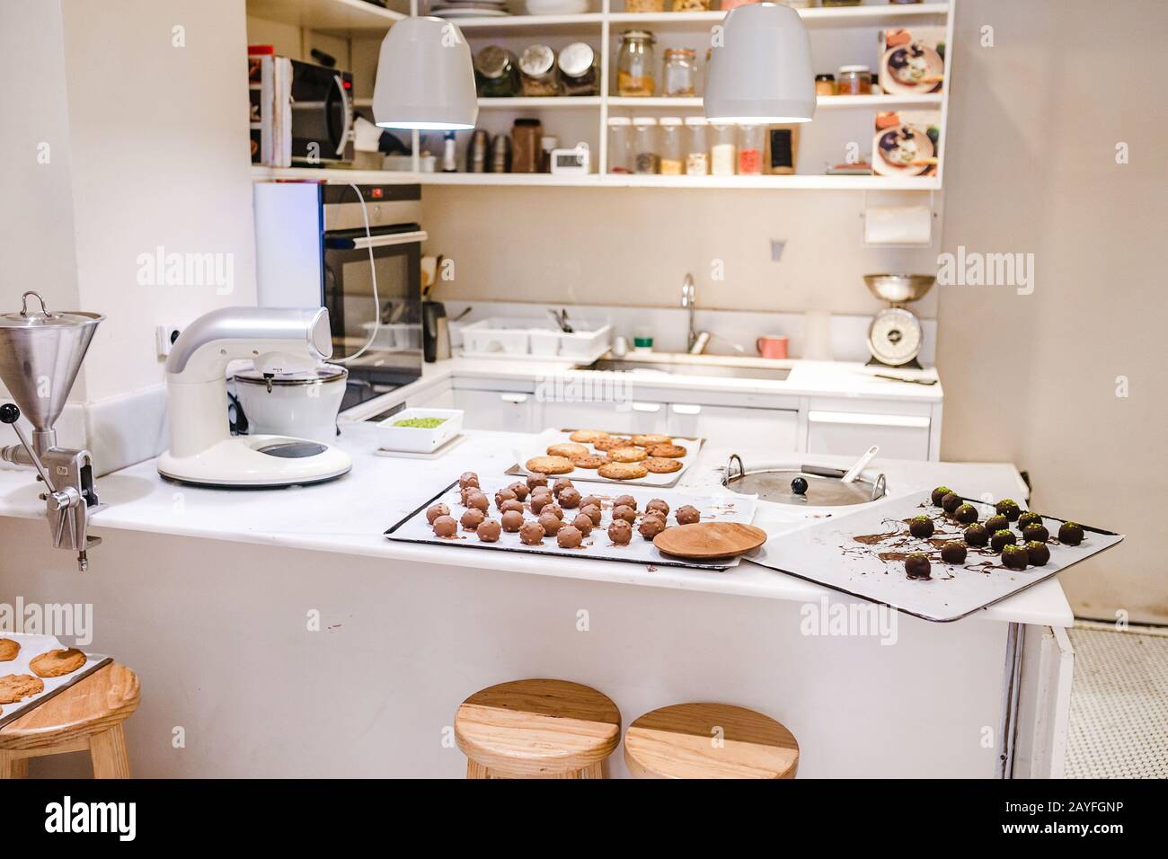 Cooking sweets in kitchen Stock Photo - Alamy