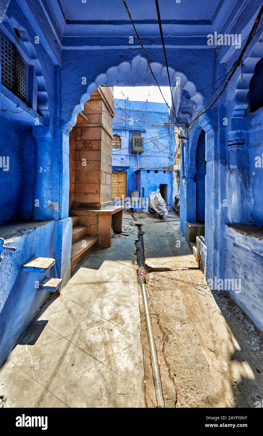 Blue City Jodhpur, Rajasthan, India Stock Photo - Alamy