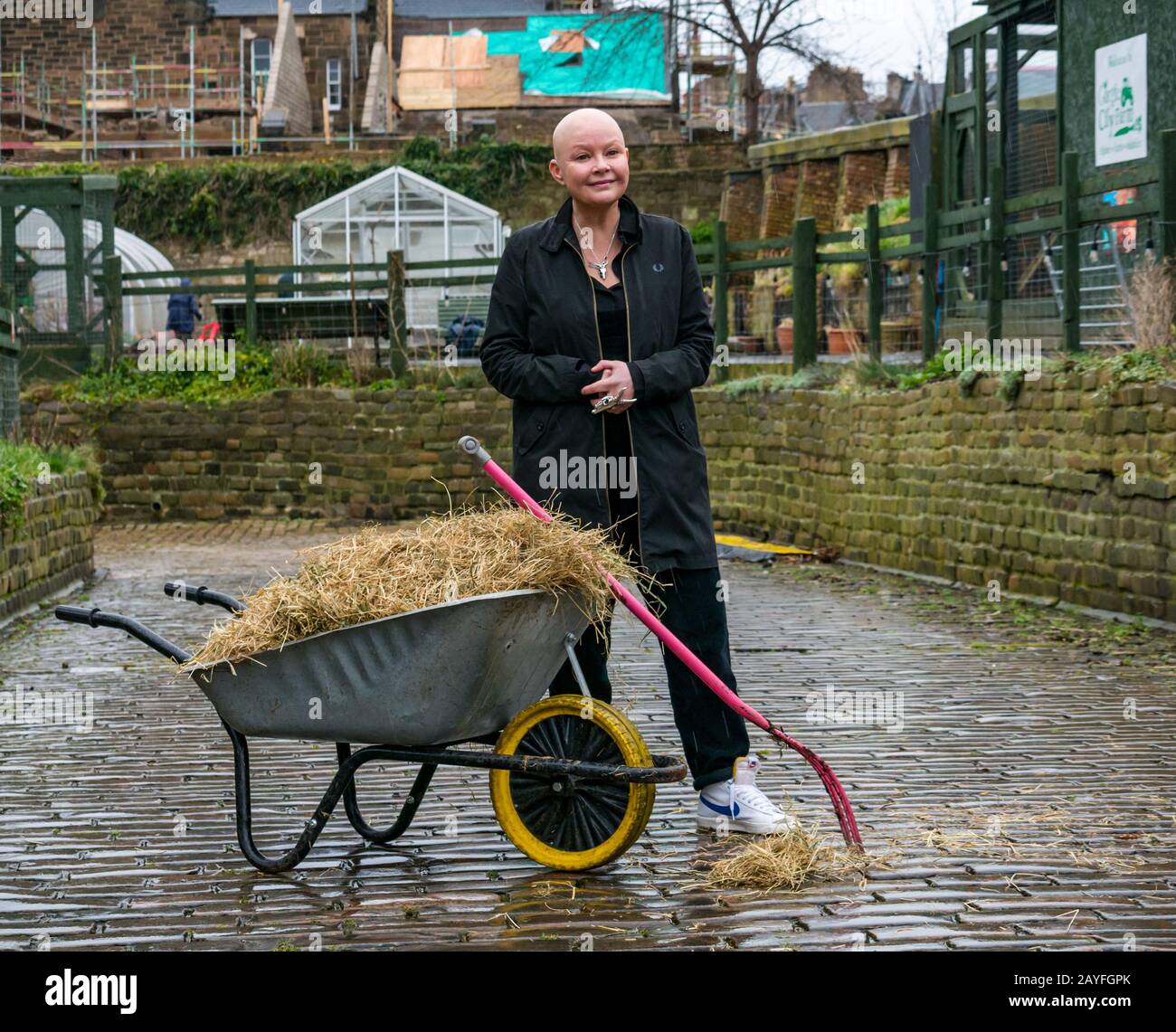 Edinburgh, Scotland, United Kingdom, 15 February 2020. Gorgie City Farm ...