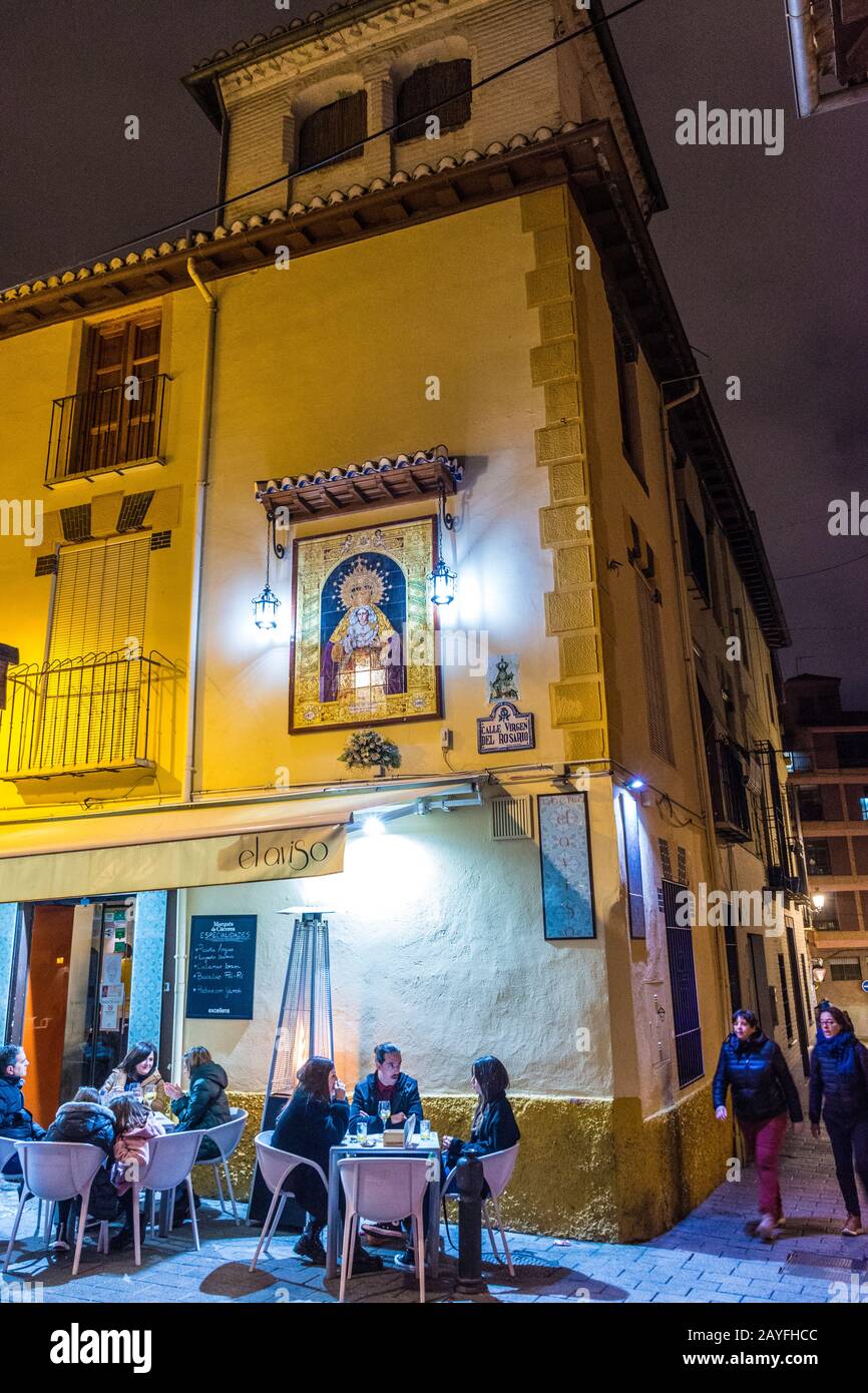 Nightlife in Granada, a city in southern Spain’s Andalusia region ...
