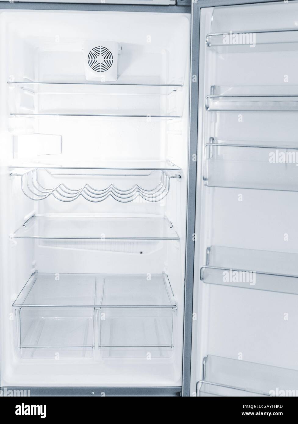 Empty Open Fridge