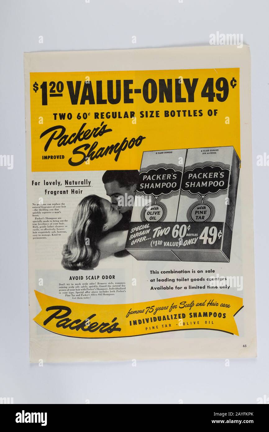 Packers shampoo hi-res stock photography and images - Alamy