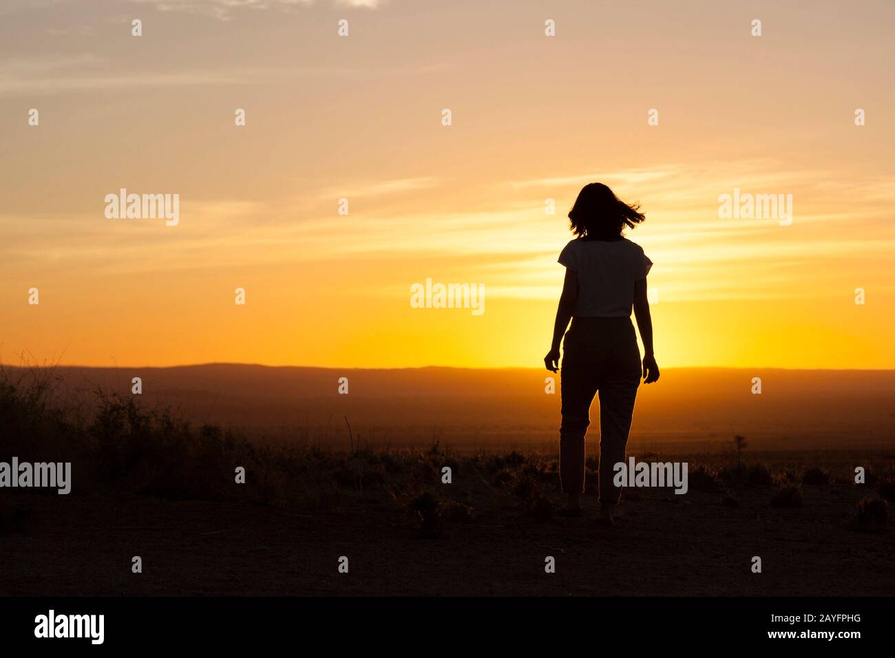 Walking towards the sunset hi-res stock photography and images - Alamy