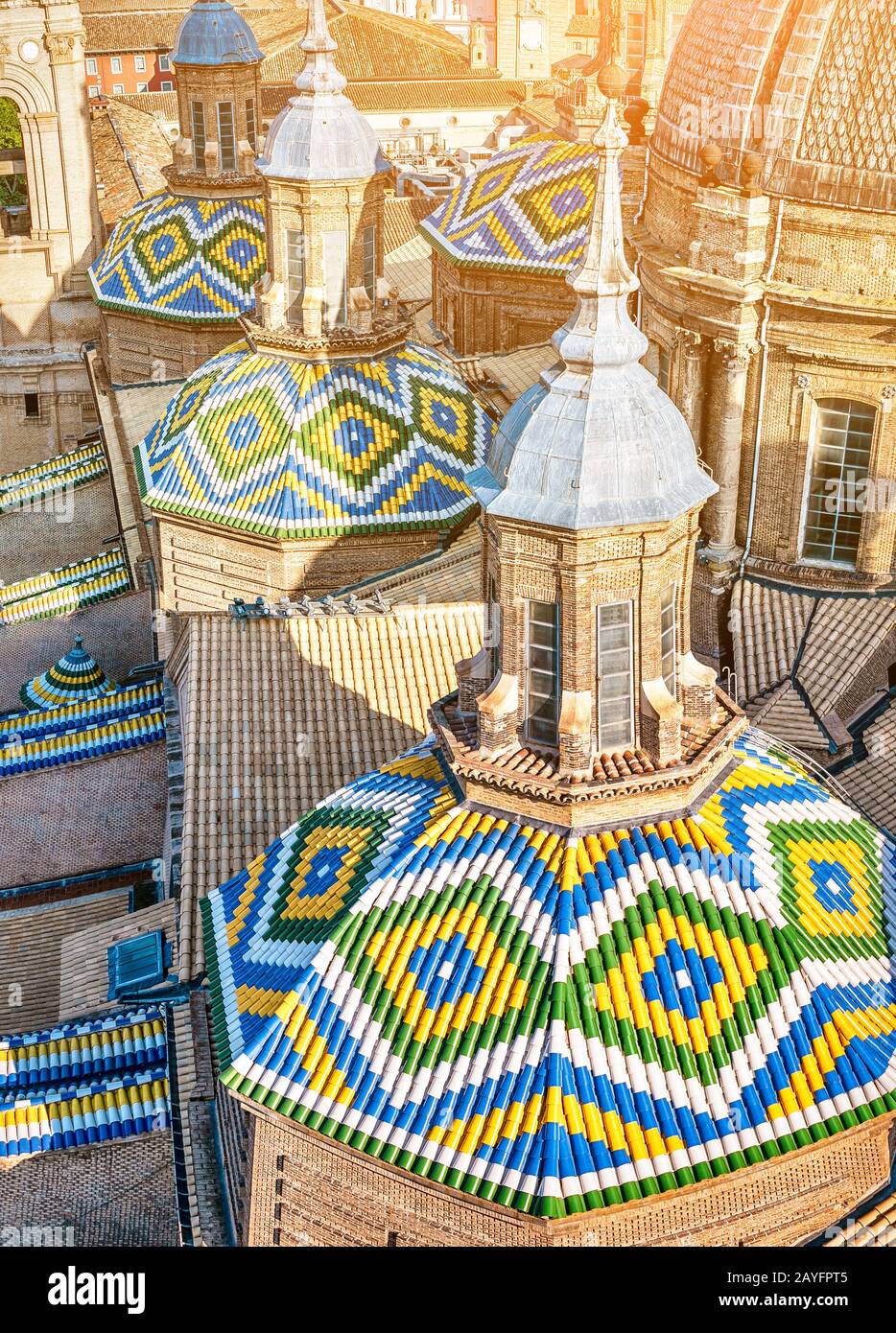 Aerial view pilar square famous hi-res stock photography and images - Alamy