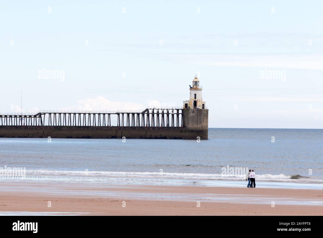 The North Sea from Blyth, Northumberland Stock Photo - Alamy