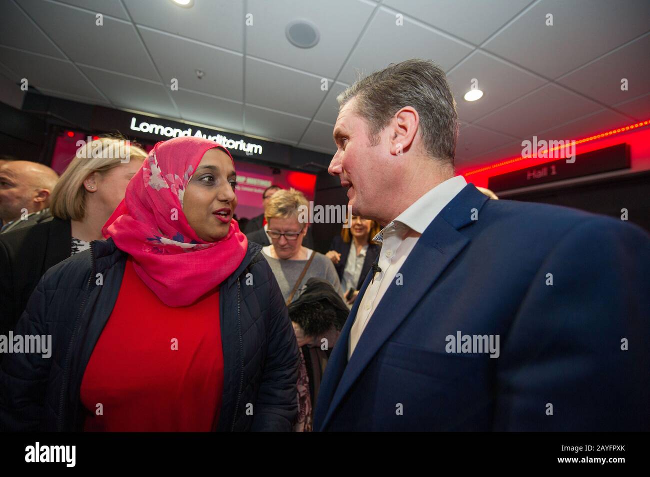 Glasgow, UK. 15th Feb, 2020. UK Labour Party Hustings for the Labour ...