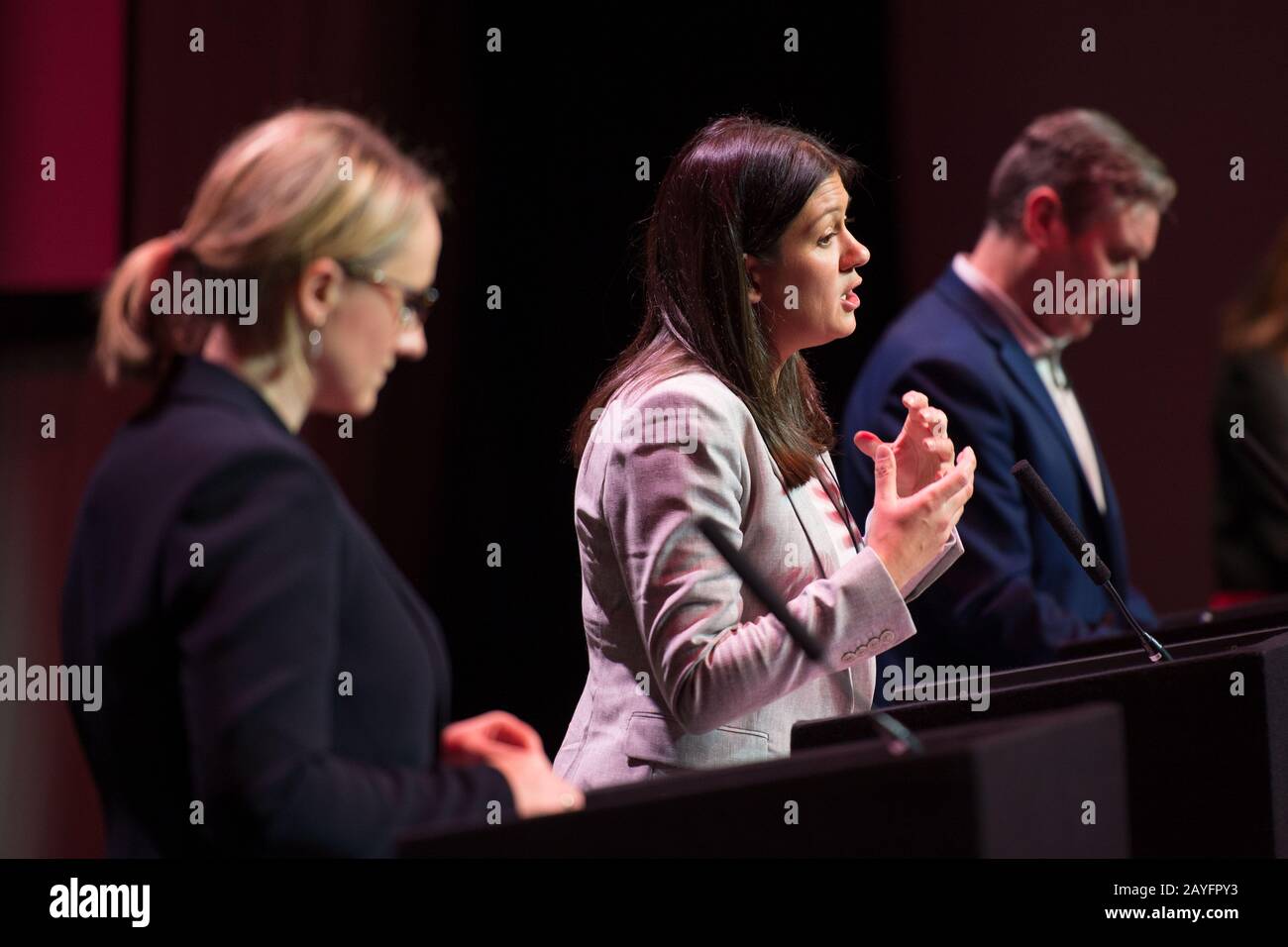 Glasgow, UK. 15th Feb, 2020. UK Labour Party Hustings for the Labour ...