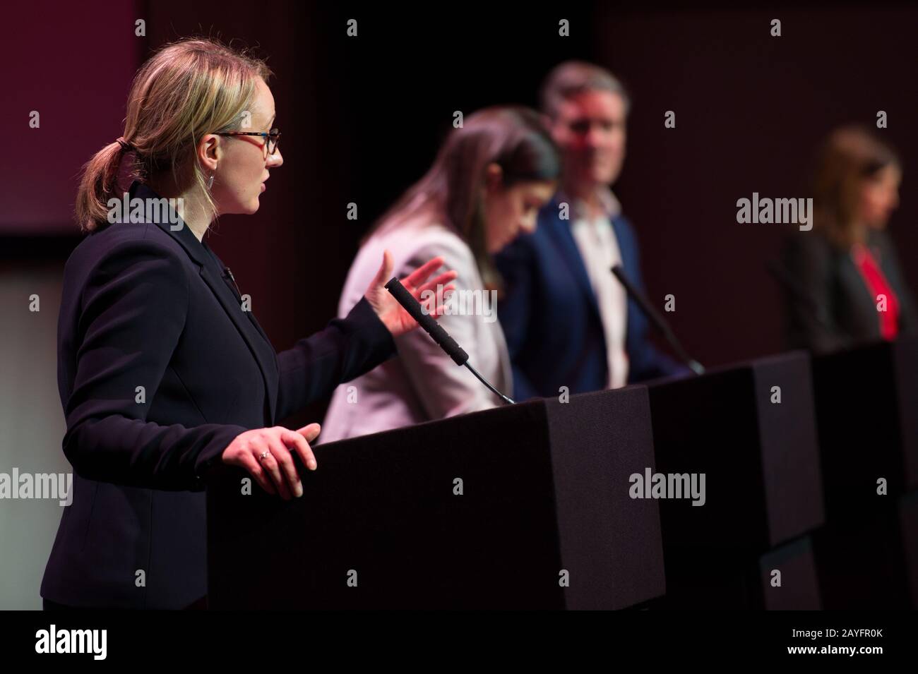 Glasgow, UK. 15th Feb, 2020. UK Labour Party Hustings for the Labour ...