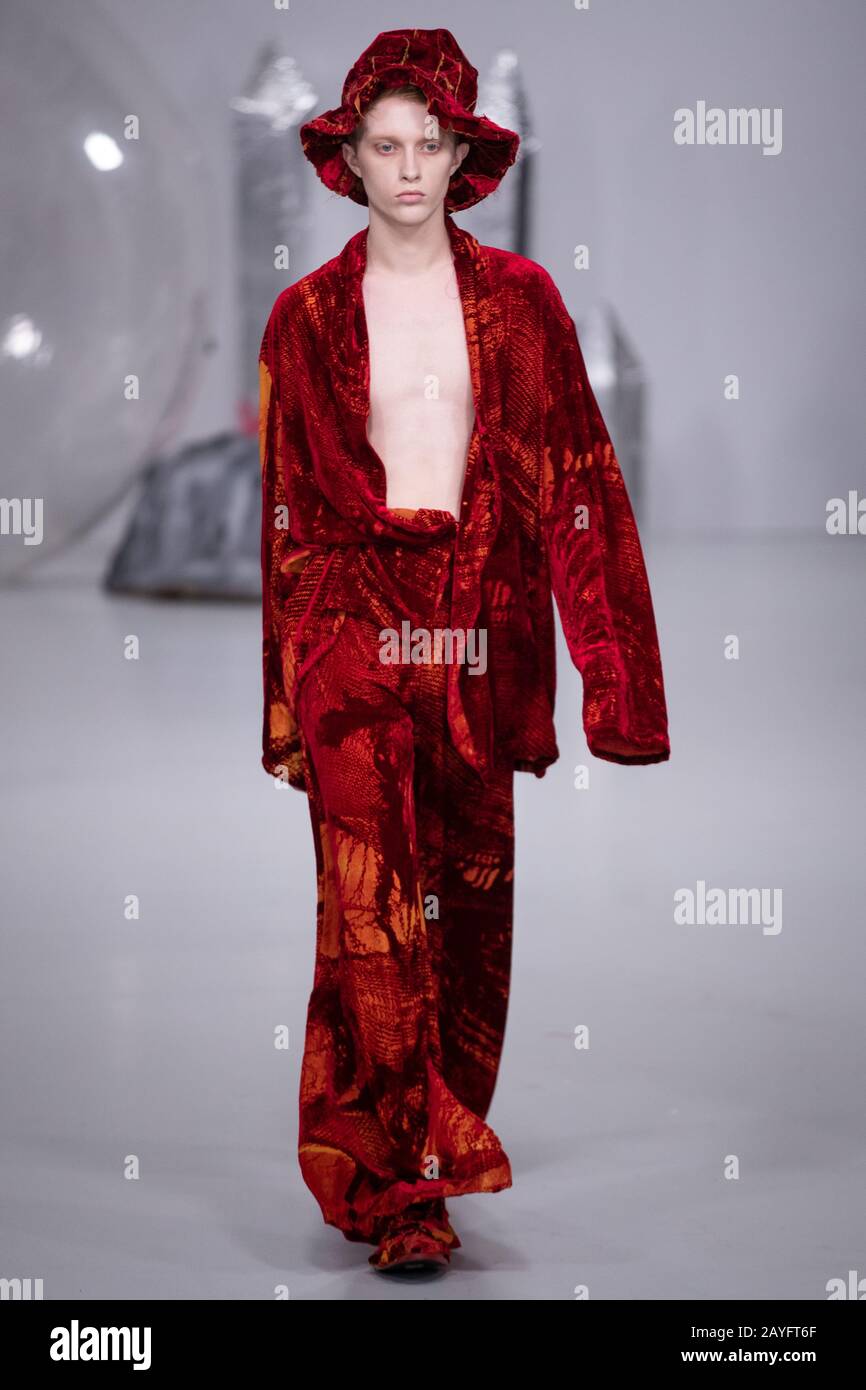 Models on the catwalk during the Underage at Fashion Scout as part of ...