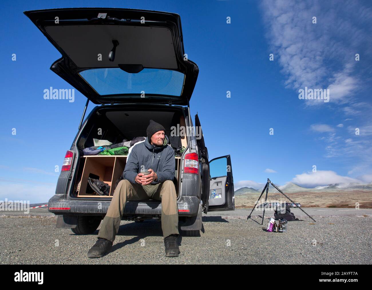 camping in Rondane National parc, photographer, Norway, Oppdal Stock ...