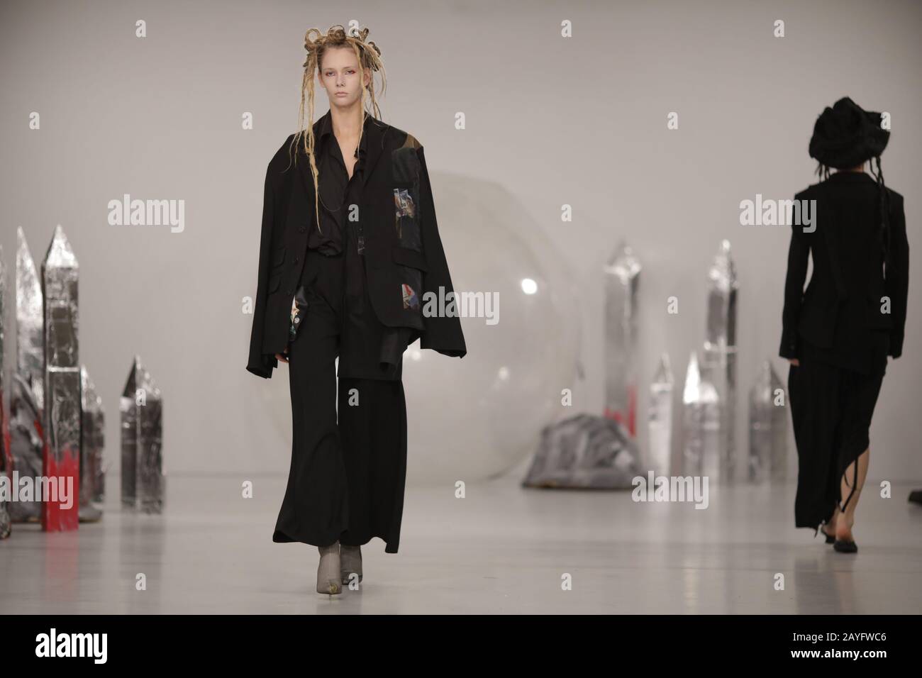 Models on the catwalk for the UNDERAGE show in Victoria House, Central ...